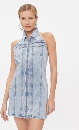 Tommy Jeans Jeanskleid DW0DW17057 Himmelblau Regular Fit