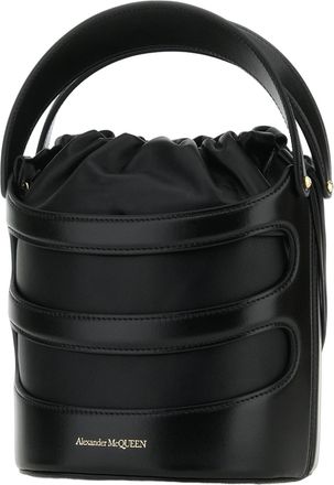 Alexander McQueen Black Lb Vitello Borse A Secchiello Bag
