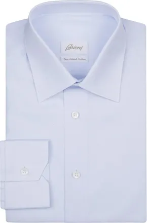 Brioni Homme, Chemises, Bleu, Taille: 38 FR Formal Shirt