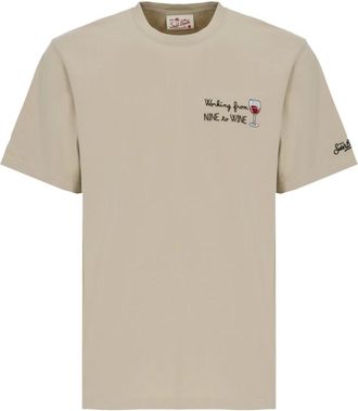 Saint Barth Homme, Tops, Beige, Taille: S T-Shirt Portofino