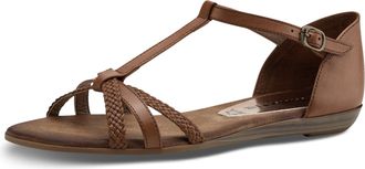 Tamaris Damen Klassische Ballerinas, Frauen Flats,Comfort Lining,TOUCHit-Fußbett,Slip-ons,klassisch elegant,Ballerinen,NUT,40 EU