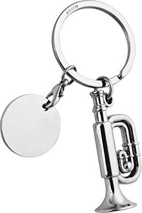 TEN Porte-cl&eacute;s trompette avec jeton cod.EL7989 cm 8x3,5x1,5h by Varotto & Co