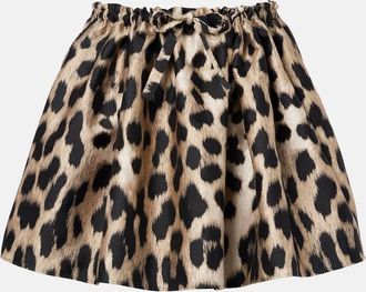 Givenchy Mini-jupe &agrave; imprim&eacute; l&eacute;opard
