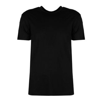 Les Hommes T-shirt avec &eacute;tiquette arri&egrave;re - Homme - Tops - Noir - Taille: XL