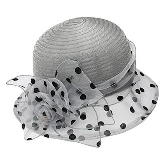 Generic Bonnet tricot&eacute; pour femme - Chapeau de vacances - Chapeau de plage - Chapeau de soleil - 3 filles, gris, taille unique