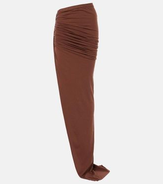 Rick Owens DRKSHDW Maxirock Edfu aus Baumwoll-Jersey