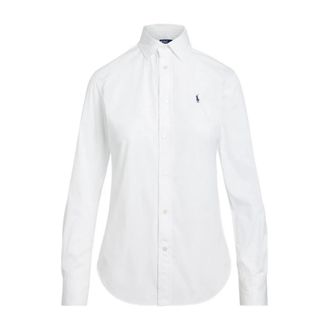 Ralph Lauren Stretch Baumwollhemd - - Blouses & Shirts - Damen - Wei&szlig; - L