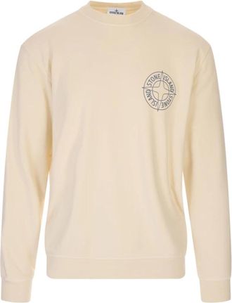 Stone Island Homme, Sweatshirts et sweats &agrave; capuche, Blanc, Taille: 2XL Crewneck SweaT-shirt