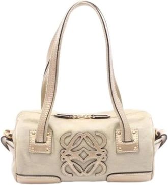 Loewe Sac &agrave; main Pre-owned en toile - Femme - Pre-owned - Beige - Taille: ONE Size