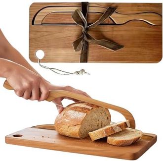 Generic Couteau &agrave; pain am&eacute;lior&eacute; 2026 avec plateau &agrave; miettes assorti, gadget trancheur de pain au levain en forme darc, id&eacute;al pour le pain fait maison, le leva