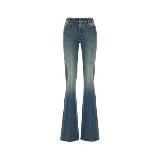 Alessandra Rich Wide Jeans - - Jeans - Damen - Blau - W25