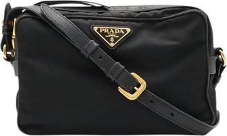 Prada Sac bandouli&egrave;re en nylon pr&eacute;-poss&eacute;d&eacute; - Femme - Pre-owned - Noir - Taille: ONE Size