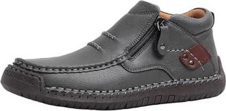 Generic Bottes de conduite en cuir faites &agrave; la main pour homme - Chaussures d&eacute;contract&eacute;es &agrave; enfiler de qualit&eacute; sup&eacute;rieure avec soutien de la vo&ucirc;te plantaire, 