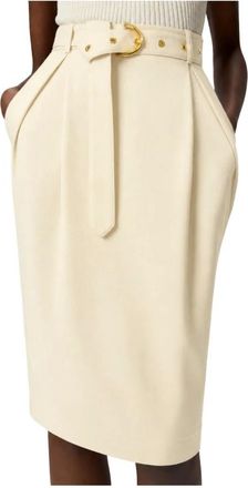 Pinko Pinko, Femme, Jupes, Beige, Taille: 40 FR Midi Skirts