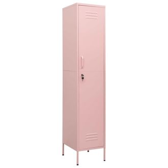 Generic Schlie&szlig;fachschrank, Metallschrank, Lagerschrank mit 4 Einlegeb&ouml;den, Aktenschrank, Schrank, B&uuml;cherschrank, Standschrank, Spind, Olivgr&uuml;n, 35x46x180 cm,