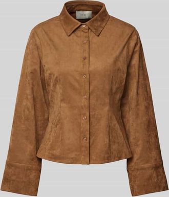 Neo Noir Hemdbluse mit Knopfleiste