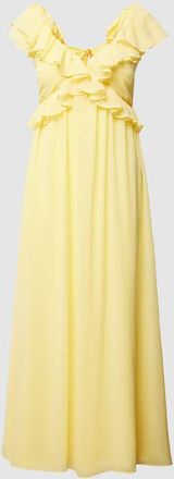 Jake*s Maxikleid in r&uuml;ckenfreiem Design mit Volants