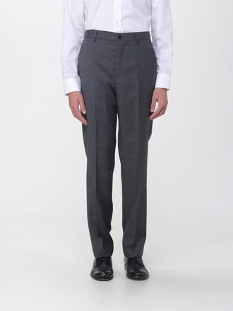 Etro Pantalon de tailleur en laine &agrave; pinces et jambe droite