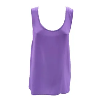 P.A.R.O.S.H. Lilafarbenes &auml;rmelloses Top - - Tops - Damen - Lila - L