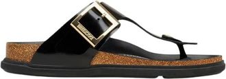 Birkenstock Gizeh Droplet Buckle Regular Fit - Femme - Chaussures - Noir - Taille: 40 EU