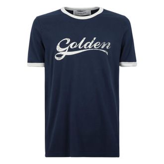 Golden Goose T-Shirt - - Tops - Herren - Blau - L