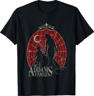 The Addams Family Morticia & Wednesday Spider Silhouettes T-Shirt