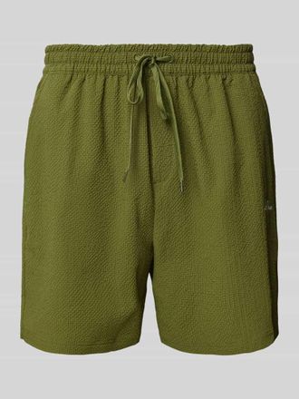 Les Deux Regular Fit Badehose mit Strukturmuster Modell Stan