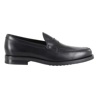 Tod's Homme, Chaussures, Noir, Taille: 42 EU Leather Loafer