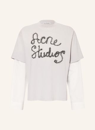 Acne Studios Longsleeve Mit Glitzergarn blau
