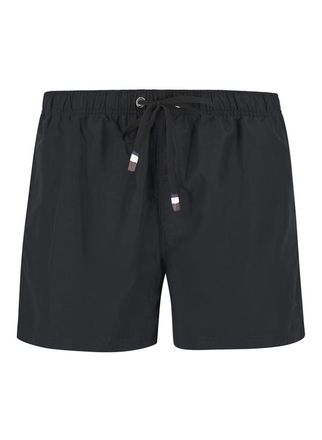 Bugatti Herren Badetrunk schwarz Mikrofaser unifarben