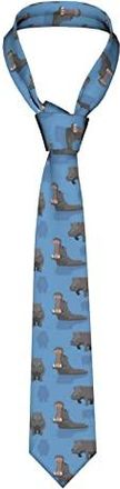 Generic Cravate DAffaires Jumusi Hippos Fantastiques R&eacute;glable Necktie Classique Cravates Homme Pour Mariage L&Eacute;cole Affaires
