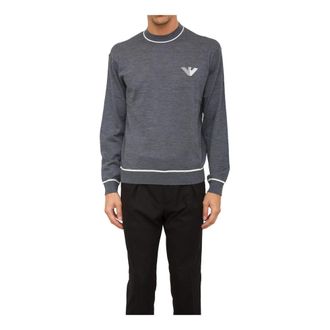 Emporio Armani Grauer Strickpullover - - Knitwear - Herren - Grau - S