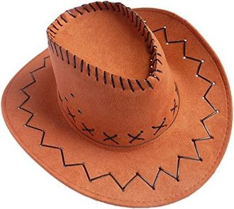 Generic Chapeau de cowboy d&eacute;t&eacute; &agrave; large bord pour homme et femme, Ye2., Taille unique
