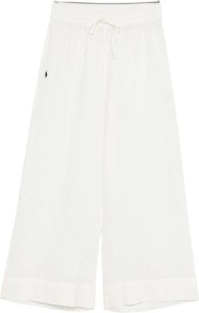 Polo Ralph Lauren Femme, Pantalons, Blanc, Taille: 40 FR Wide Pantalons