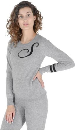 Dee Ocleppo Femme, Pulls, Gris, Taille: 42 FR Pull ras du cou en cachemire