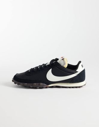 Nike Waffle Racer - Sneaker in Schwarz und Wei&szlig;