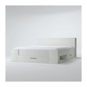 M&S Collection M&s - oxygene Lit adulte contemporain blanc mat - l 140 x l 190 cm