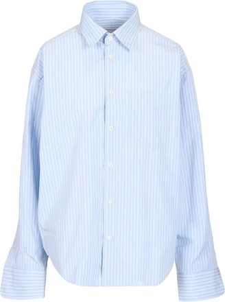 Ami De Coeur Boxy Shirt - Femme - Blouses et Chemises - Bleu - Taille: 44 FR