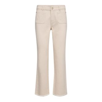 Mos Mosh Flared Jeans - - Jeans - Damen - Beige - W30