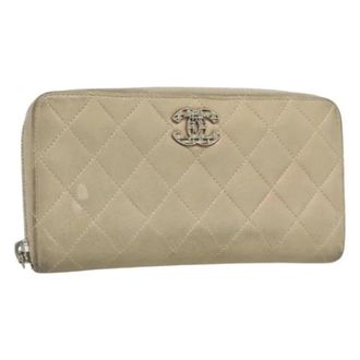 Chanel Portefeuille Long Vintage Pre-owned - Femme - Pre-owned - Beige - Taille: ONE Size