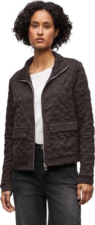 Street One Damen 2117075 Leo Jacquard Jacke, Rustic Brown Mel, 44