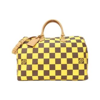 Louis Vuitton unisex, Pre-owned, Jaune, Taille: ONE Size Sac &agrave; main vintage en toile Pre-owned