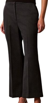 Calvin Klein Pantalon Mode Laine Peign&eacute;e - Femme - Pantalons - Gris - Taille: 34 FR