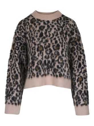Nili Lotan Pullover mit Animal-Print - Nude