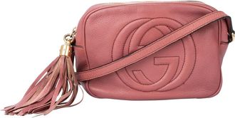 Gucci Crossbody Bags - Gucci Pink Leather GG Soho Crossbody Bag - Gr. unisize - in Gold - für Damen