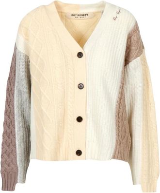 Roy Rogers Femme, Pulls, Multicolore, Taille: 40 FR Cardigan Col en V