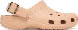 Crocs Pantoletten Crocs Classic Metallic Buckle Clog 213543 Rosa