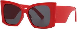 Generic Lunettes De Soleil &Agrave; Grande Monture For Hommes Et Femmes, For Les Sports, La Conduite(Red)
