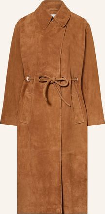 BA&SH Ba&Sh Trenchcoat Matte In Lederoptik braun