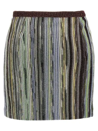 Missoni Womens Multicolor Viscose Long Skirt